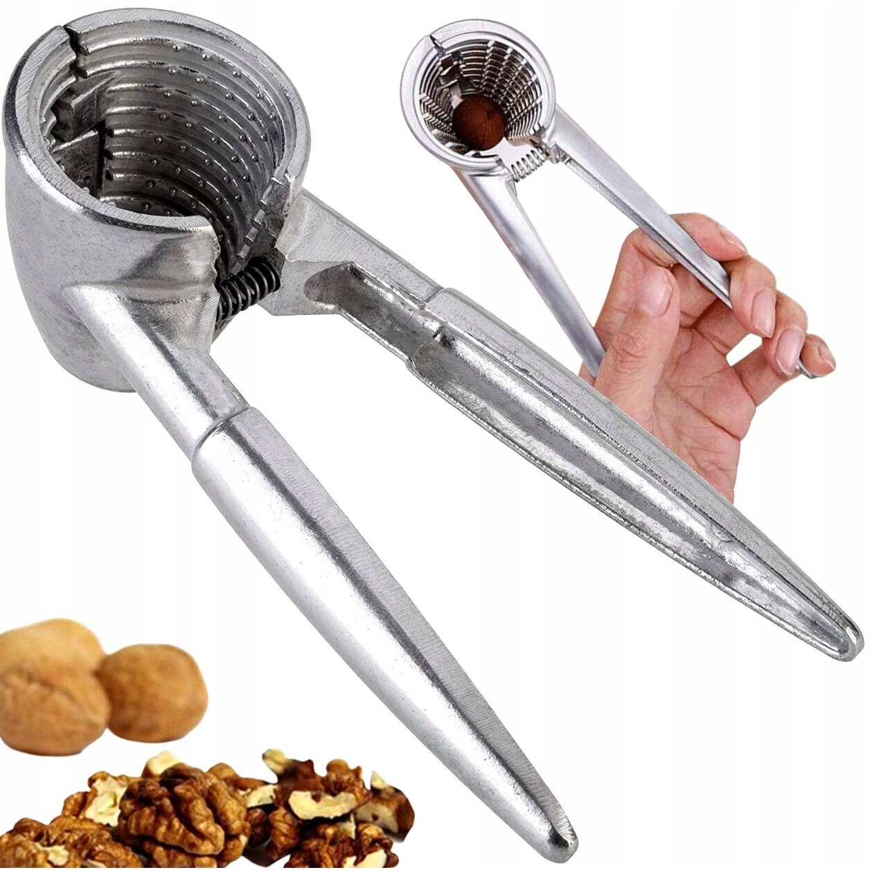 Spargator de nuci, Edibazzar, Inox, 16.5 x 7 cm, Argintiu - eMAG.ro