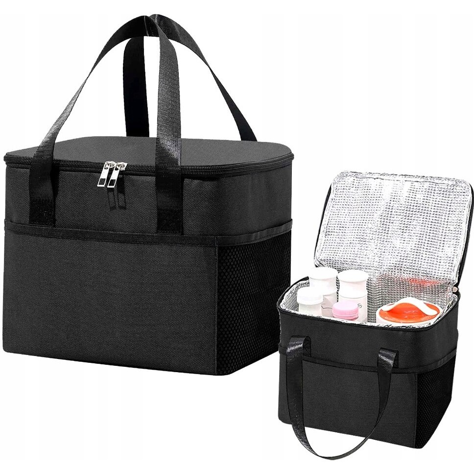 Geanta termica, Edibazzar, Neopren, 5.15 l, Negru - eMAG.ro