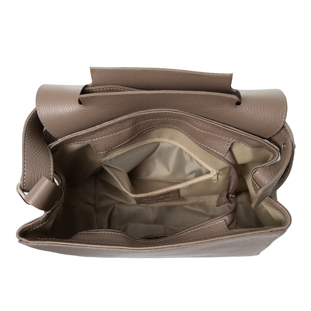 Poseta dama, piele, Toro Nero, Lary, taupe - eMAG.ro