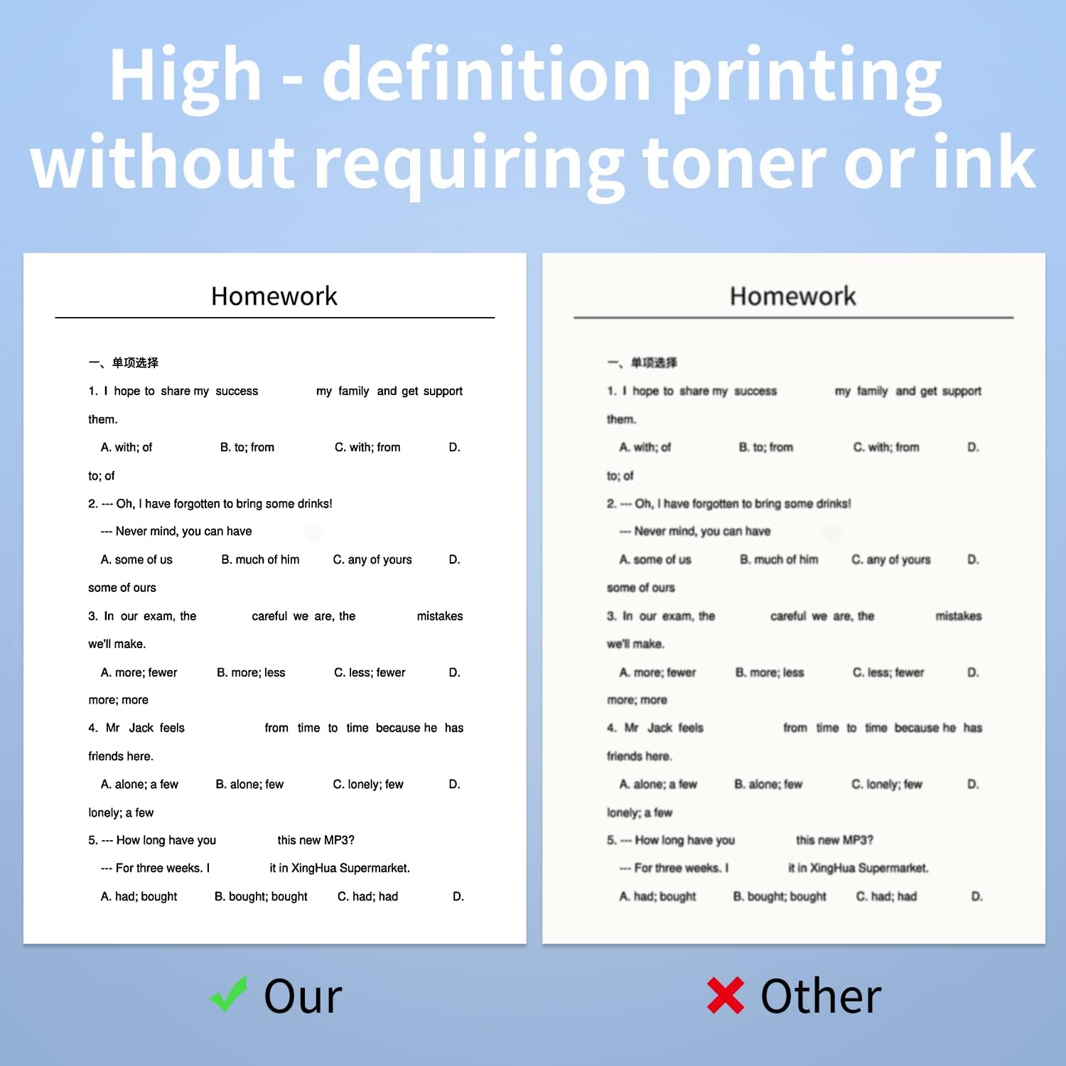 Foi termice A4 Phomeno, 200 bucati,, uscare foarte rapida, coli printer ...
