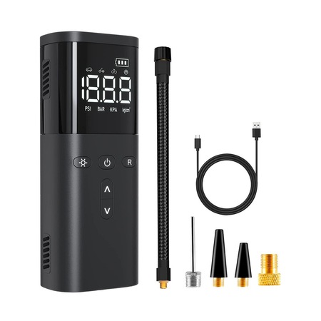 Compresor Auto portabil, BOMSTOM, Digital, Portabil, Wireless, 150 PSI ...