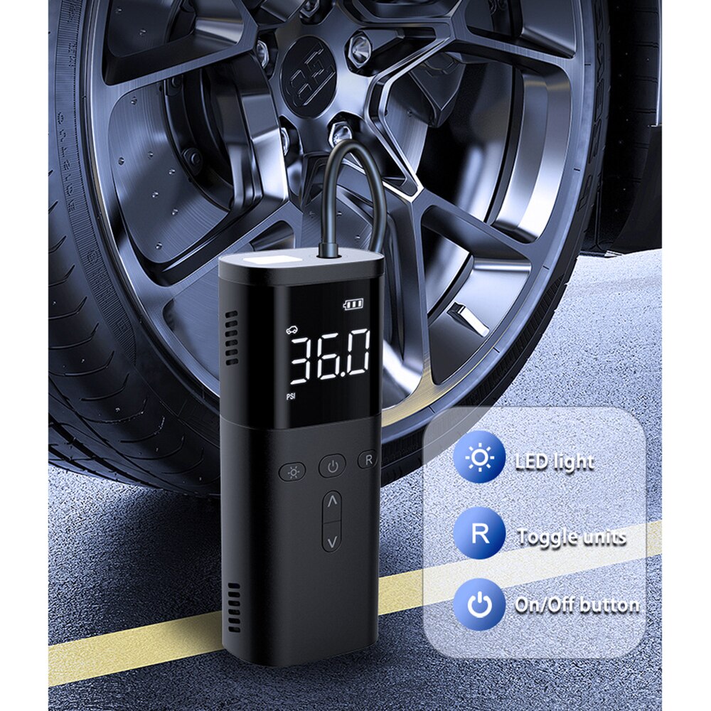 Compresor Auto portabil, BOMSTOM, Digital, Portabil, Wireless, 150 PSI ...