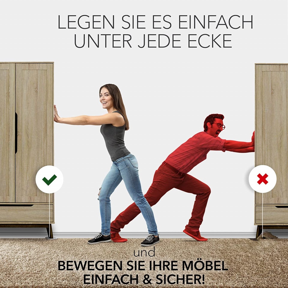 Set de 16 planoare pentru mobilier greu X-Protector, plastic, maro, 9 ...