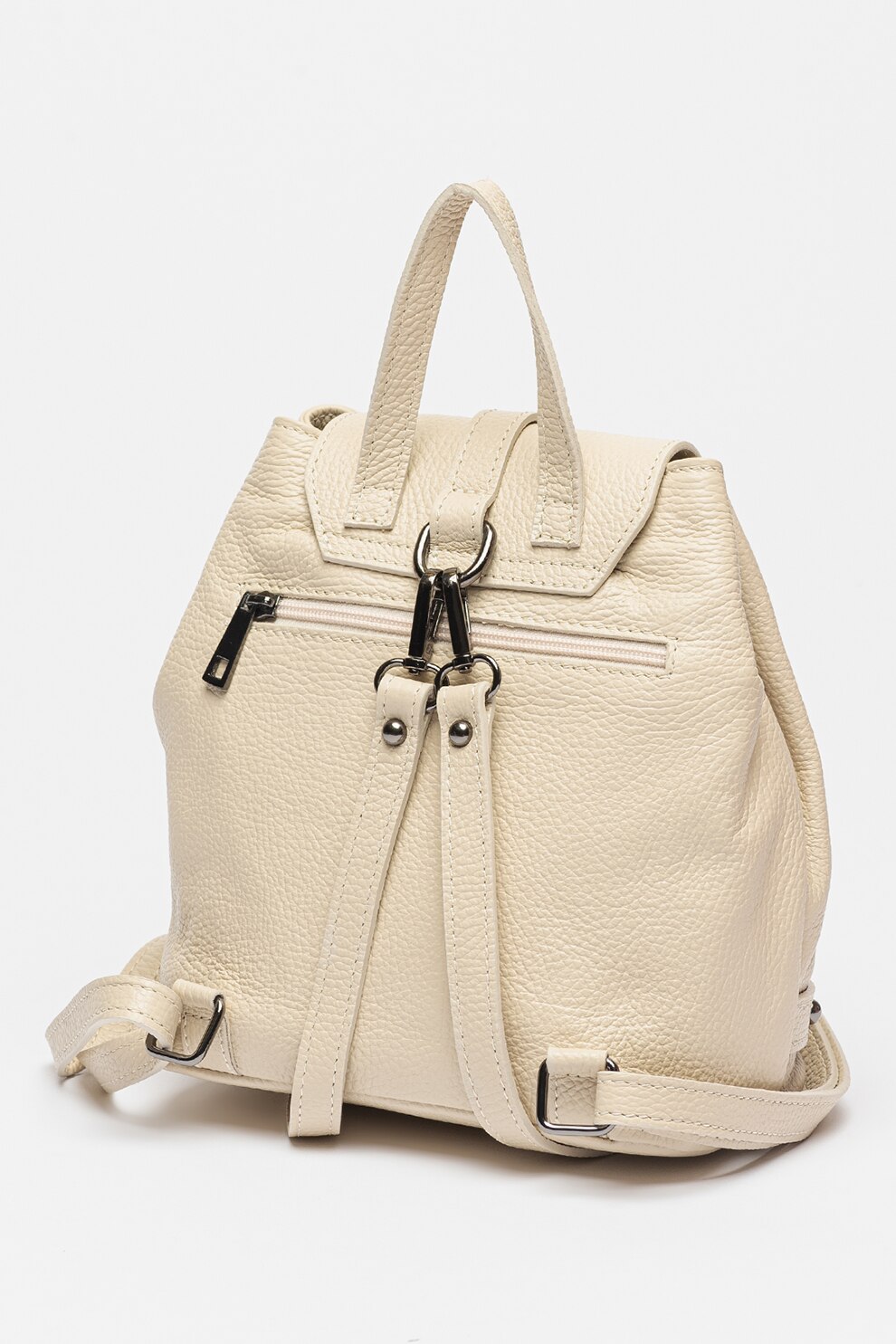 Antonia Moretti, Rucsac din piele cu nituri, Bej - eMAG.ro