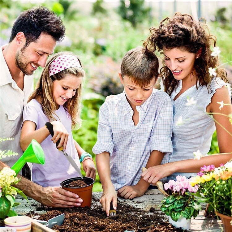 Set 5 unelte gradinarit profesionale, metal si platic, manere ...