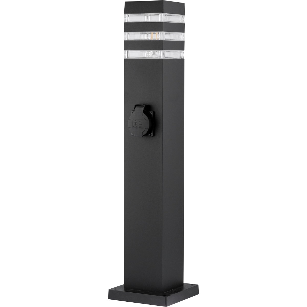 Stalp de exterior pentru gradina, TAXUS, E27, 60 cm, Priza de retea ...