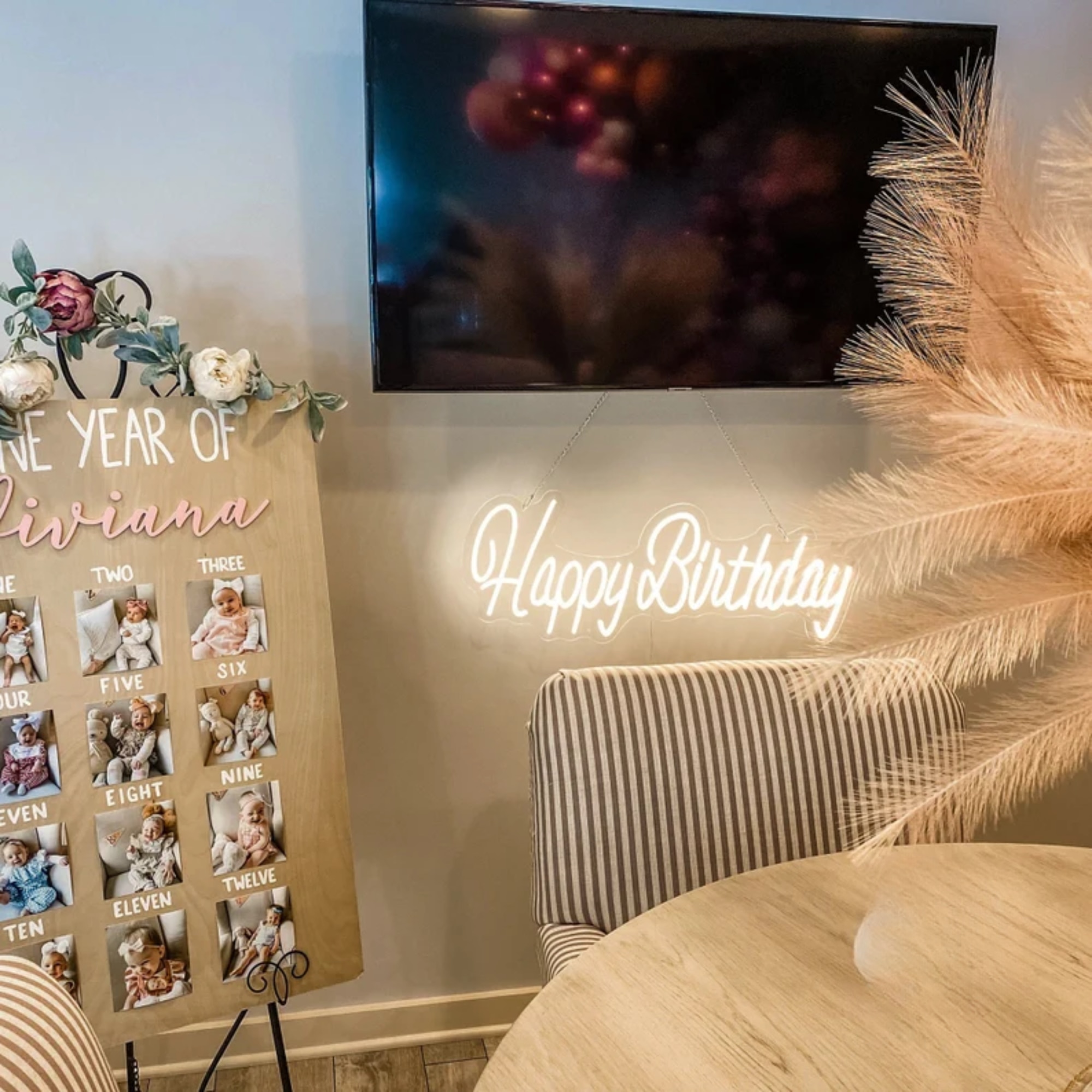 Scris luminos Led Neon - Happy Birthday, accesoriu ideal pentru ...