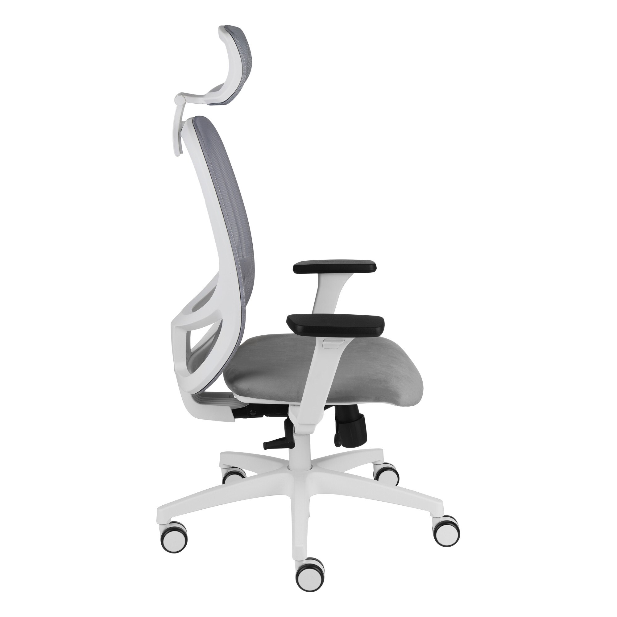 Scaun de birou, Grospol, Nodi WS HD cu tetiera, Baza White, Tesatura ...
