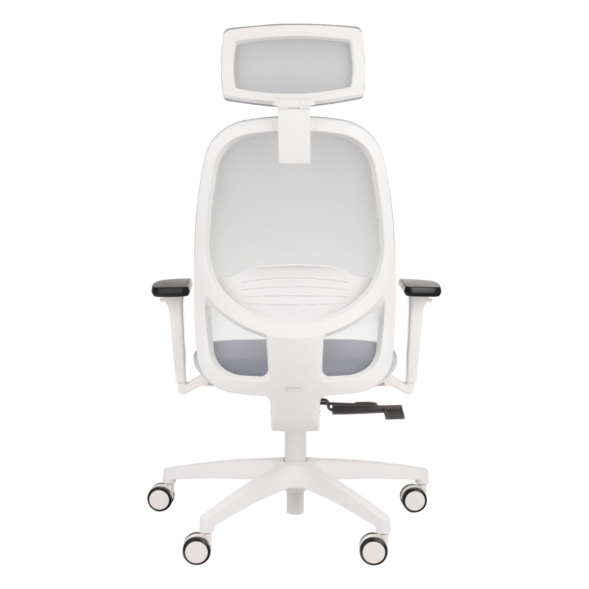 Scaun de birou, Grospol, Nodi WS HD cu tetiera, Baza White, Tesatura ...
