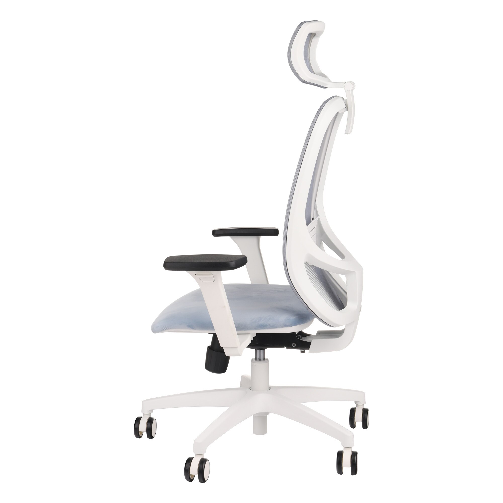 Scaun de birou, Grospol, Nodi WS HD cu tetiera, Baza White, Tesatura ...