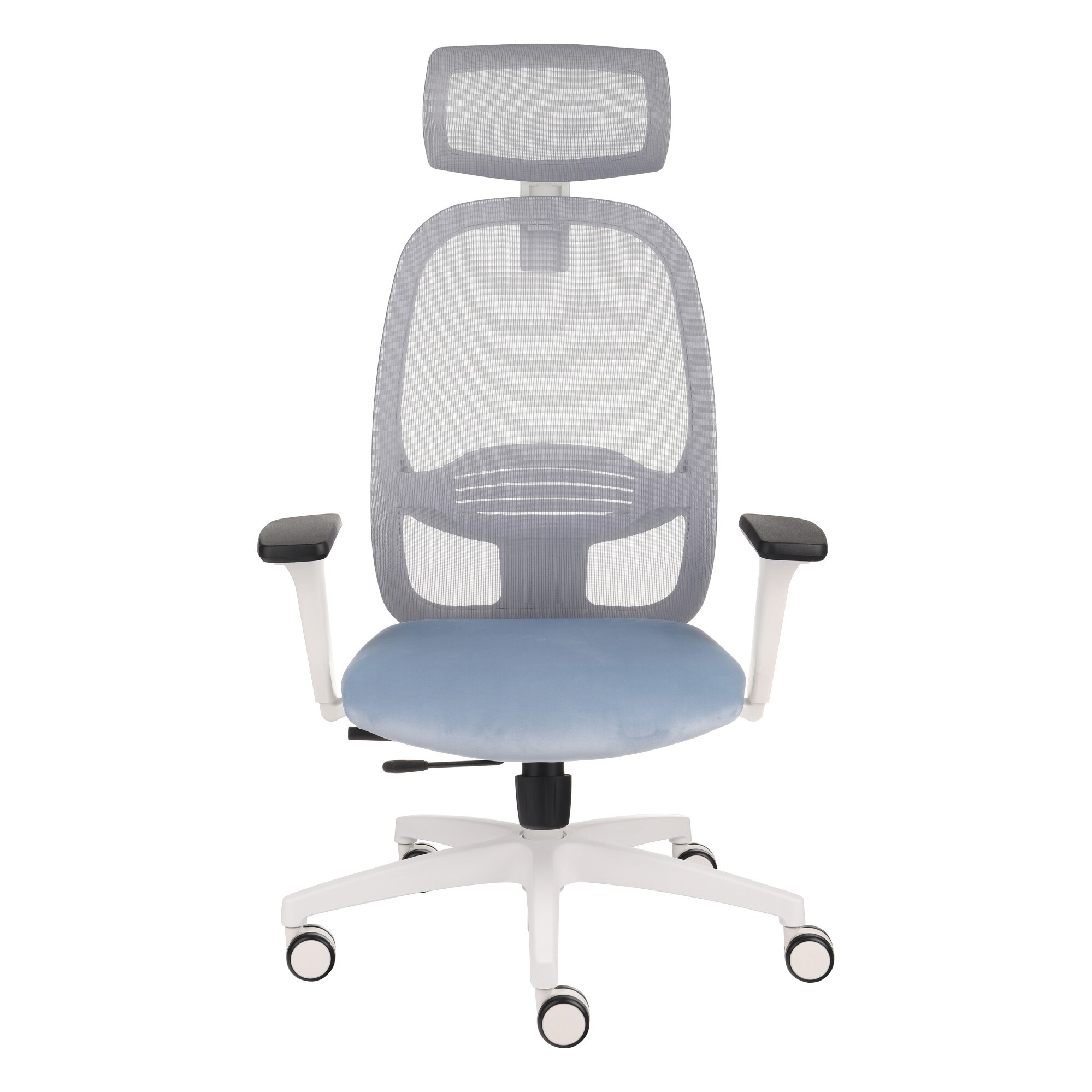 Scaun de birou, Grospol, Nodi WS HD cu tetiera, Baza White, Tesatura ...