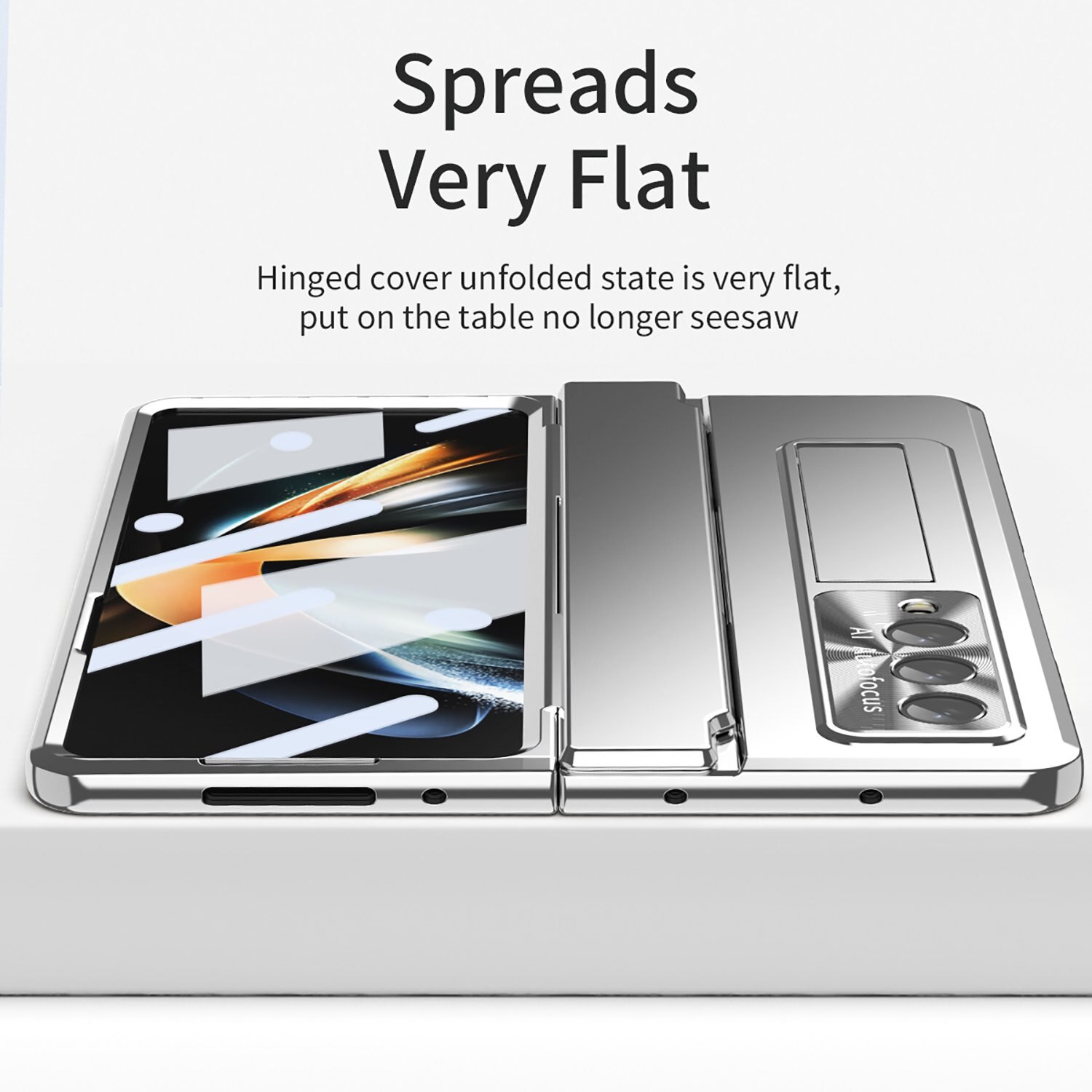 Калъф FW Full Body със стойка за Samsung Z Fold 4, сиво - eMAG.bg