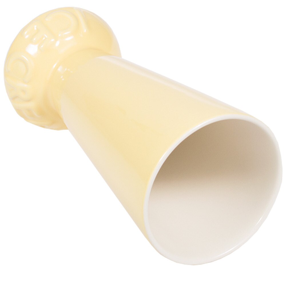 Cupa de inghetata cu mesaj "Ice Cream", pahar desert, ceramica, galben ...