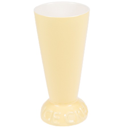 Cupa de inghetata cu mesaj "Ice Cream", pahar desert, ceramica, galben ...