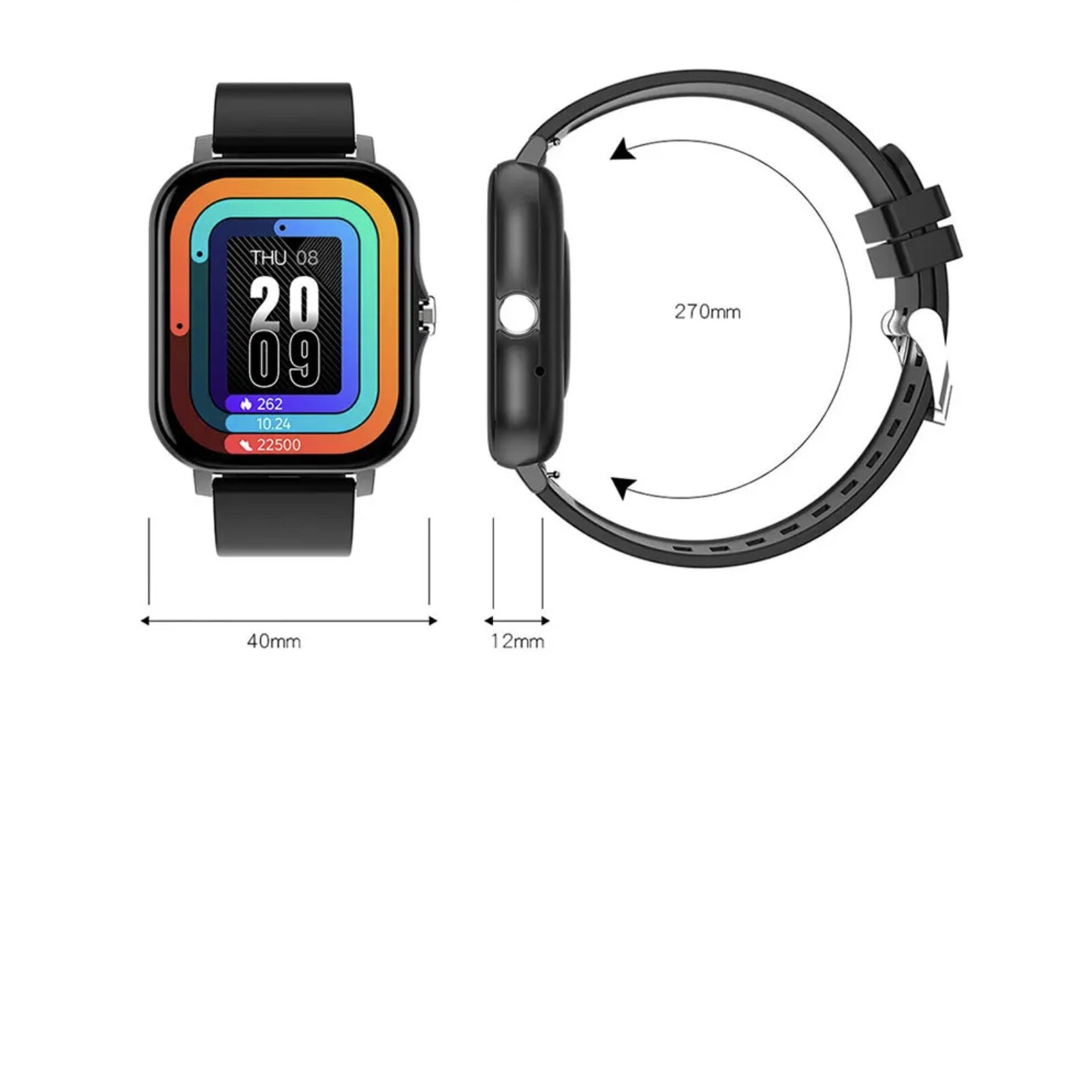 Ceas Smartwatch RoHs® Fitness 2 in 1 Monitorizare somn Activitate ...