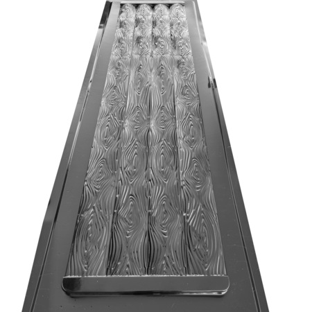 Matrita panou gard, model Scoarta de Copac, plastic ABS, negru ...