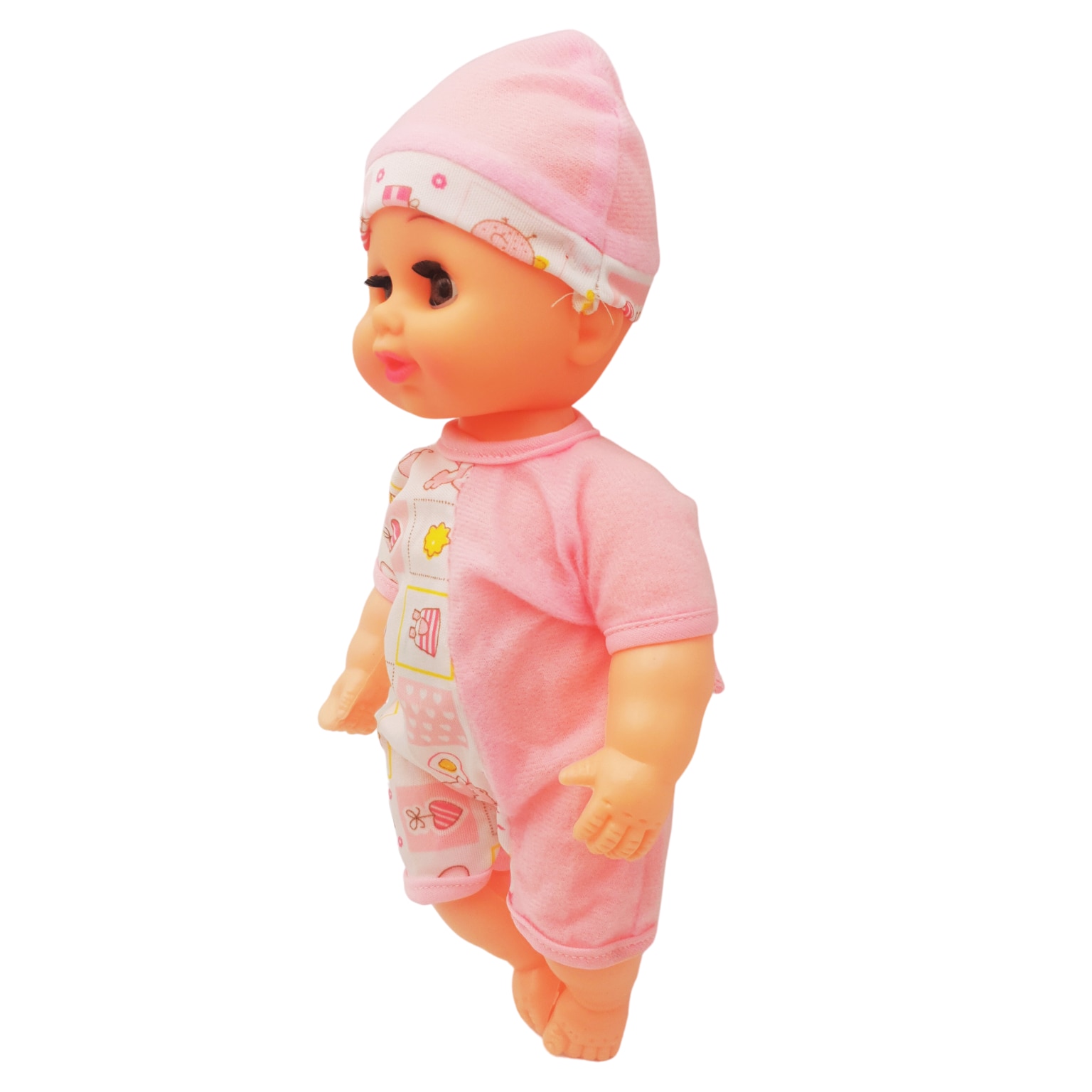 Papusa Bebelus, Cu Muzica, Brate si Picioare Mobile, 28x14x9 Cm, Roz ...