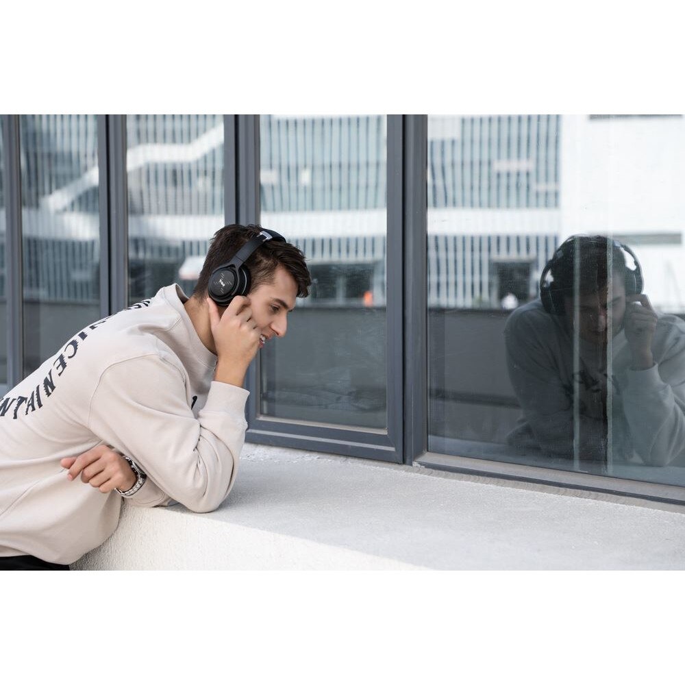 Casti Over Ear Wireless, Conectivitate Bluetooth 5.2 sau Jack 3.5mm ...