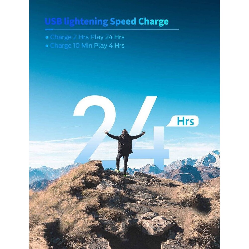 Casti Over Ear Wireless, Conectivitate Bluetooth 5.2 sau Jack 3.5mm ...