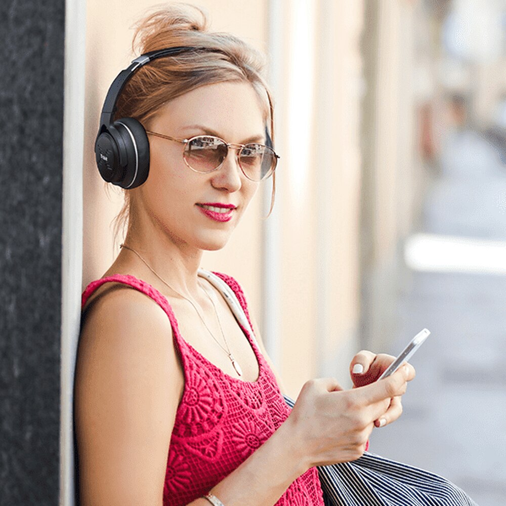 Casti Over Ear Wireless, Conectivitate Bluetooth 5.2 sau Jack 3.5mm ...