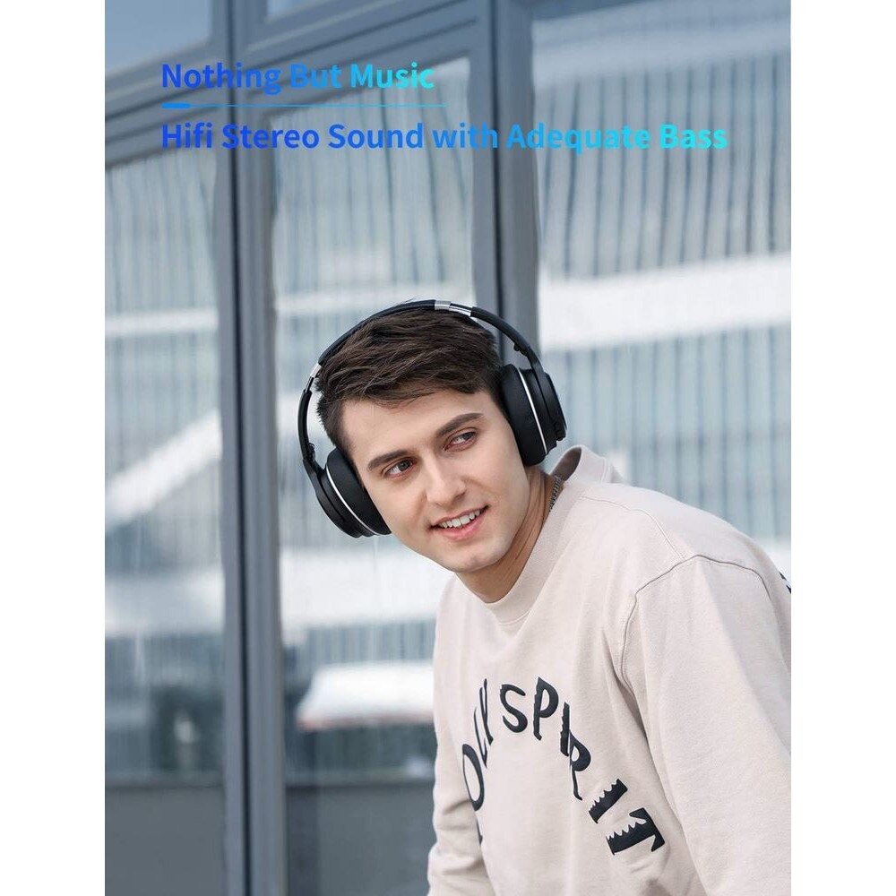 Casti Over Ear Wireless, Conectivitate Bluetooth 5.2 sau Jack 3.5mm ...