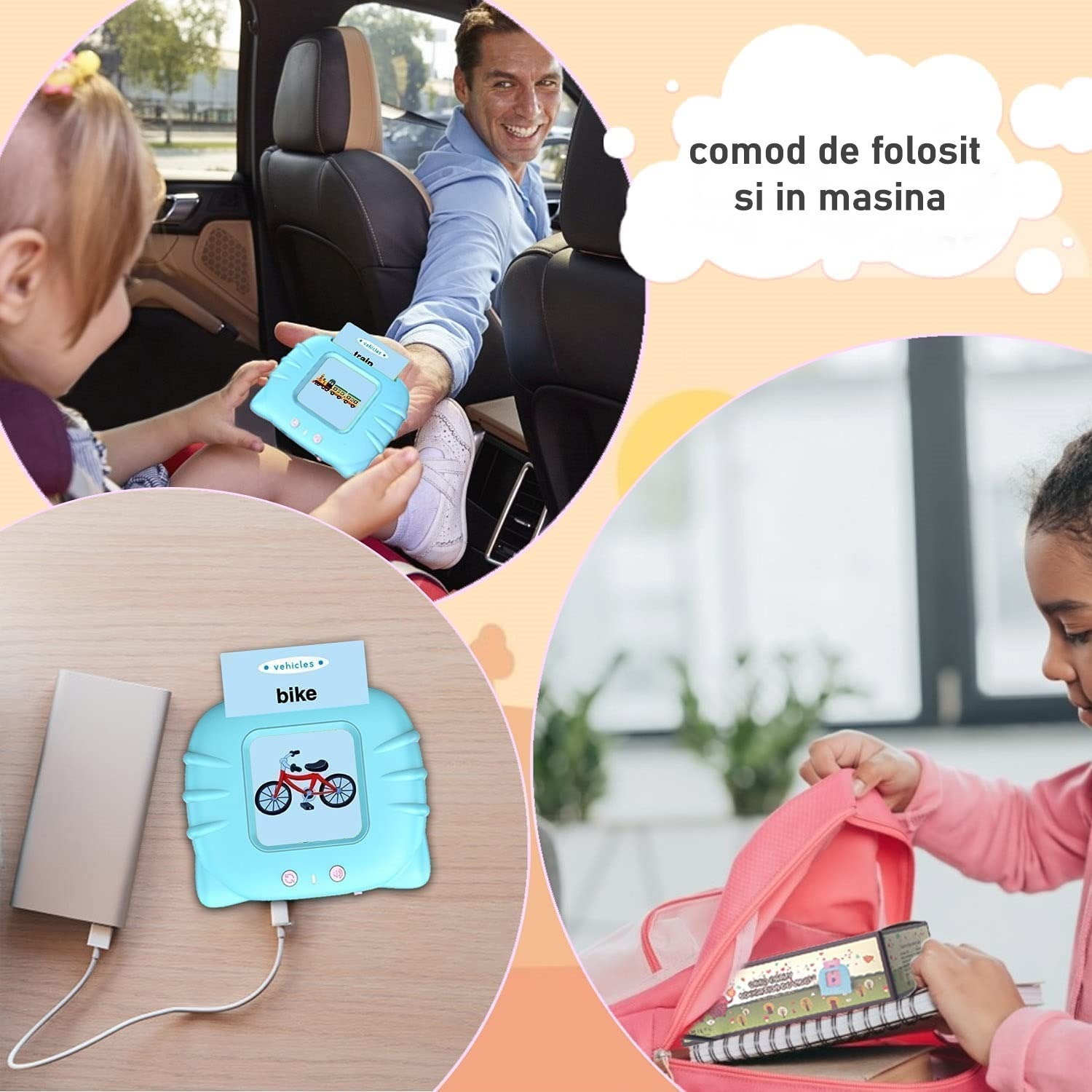 Joc Interactiv pentru invatarea Limbii Engleze, 112 Carduri 224 cuvinte ...