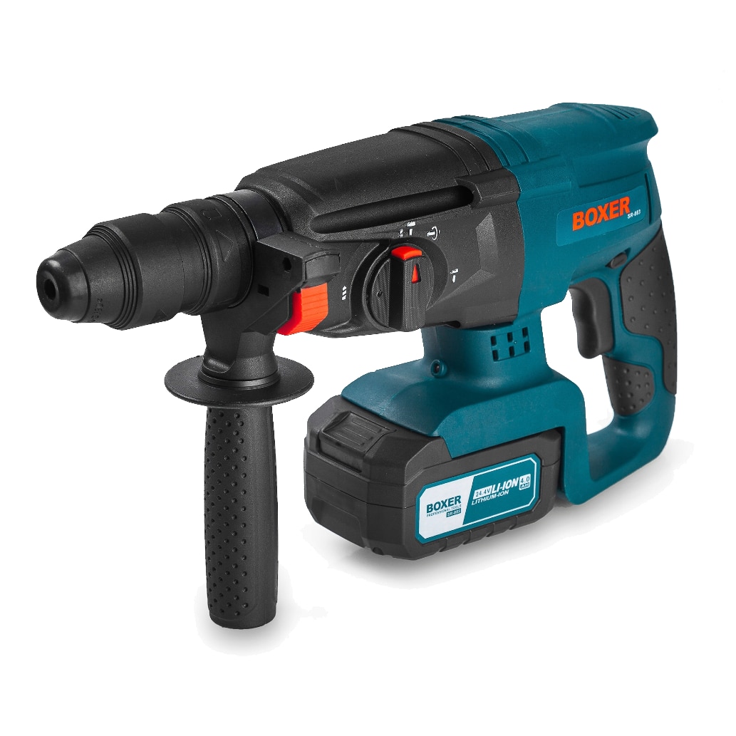 Ciocan rotopercutor cu acumulator, 2.1J 4 Ah 24V, Boxer - eMAG.ro