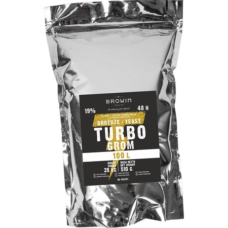 Drojdie pentru vin, Turbo Grom, Browin, 100 l, Multicolor - eMAG.ro