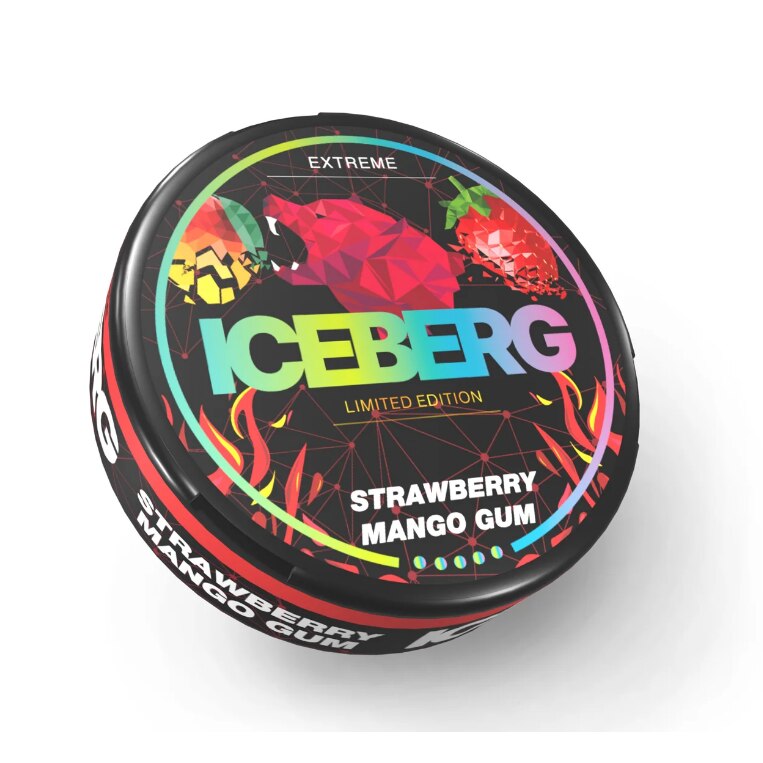 Pouch cu nicotina - Snus Iceberg Strawberry Mango Gum 130mg - eMAG.ro