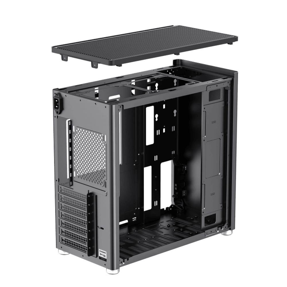 Carcasa Gamemax Meshbox, Negru, Middle Tower - eMAG.ro