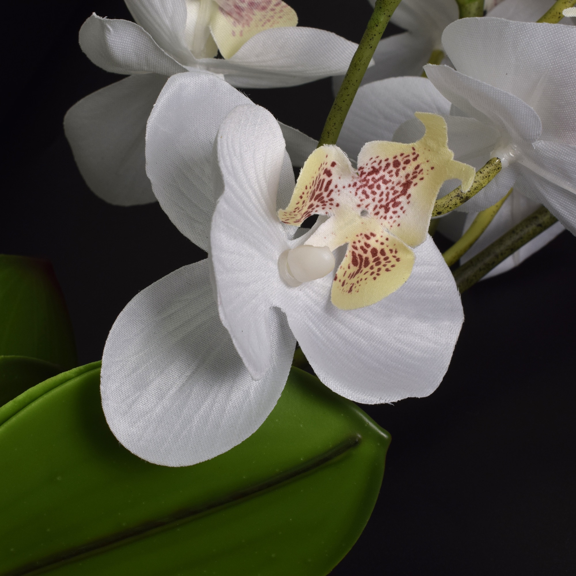 Floare Artificiala, Orhidee in Ghiveci, alba, 50 cm, Artfleur, 31464 ...