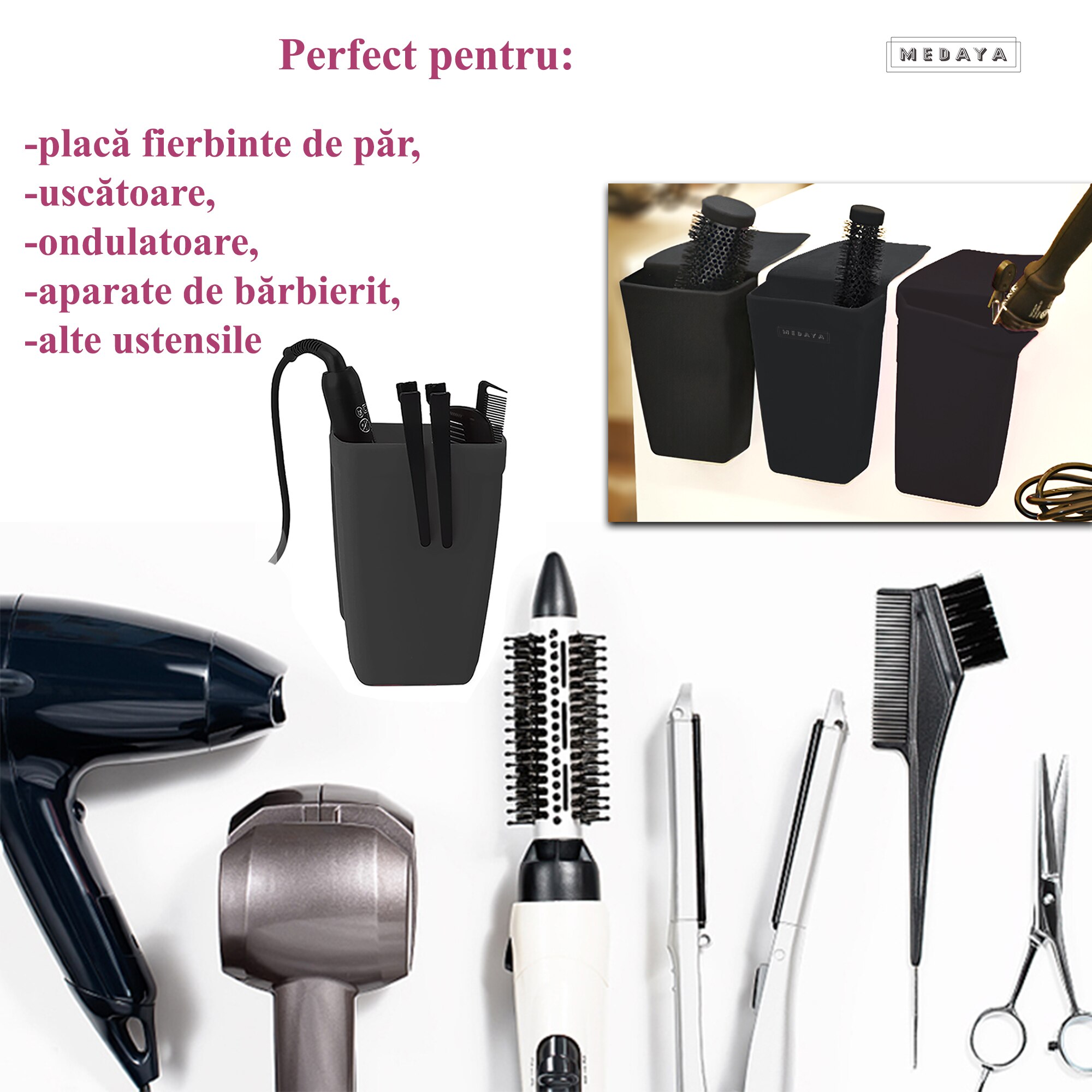 Suport protectie termica 2 in 1 Medaya din silicon special pentru ...