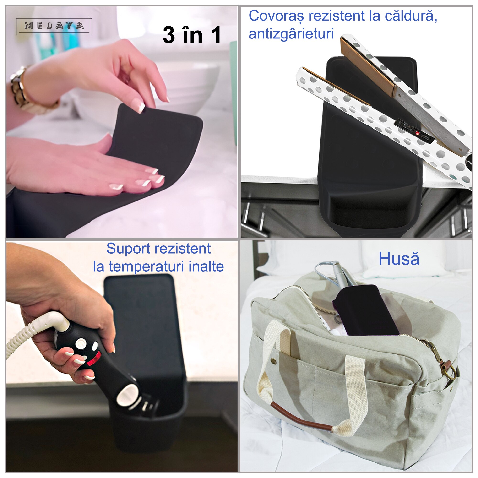 Suport protectie termica 2 in 1 Medaya din silicon special pentru ...