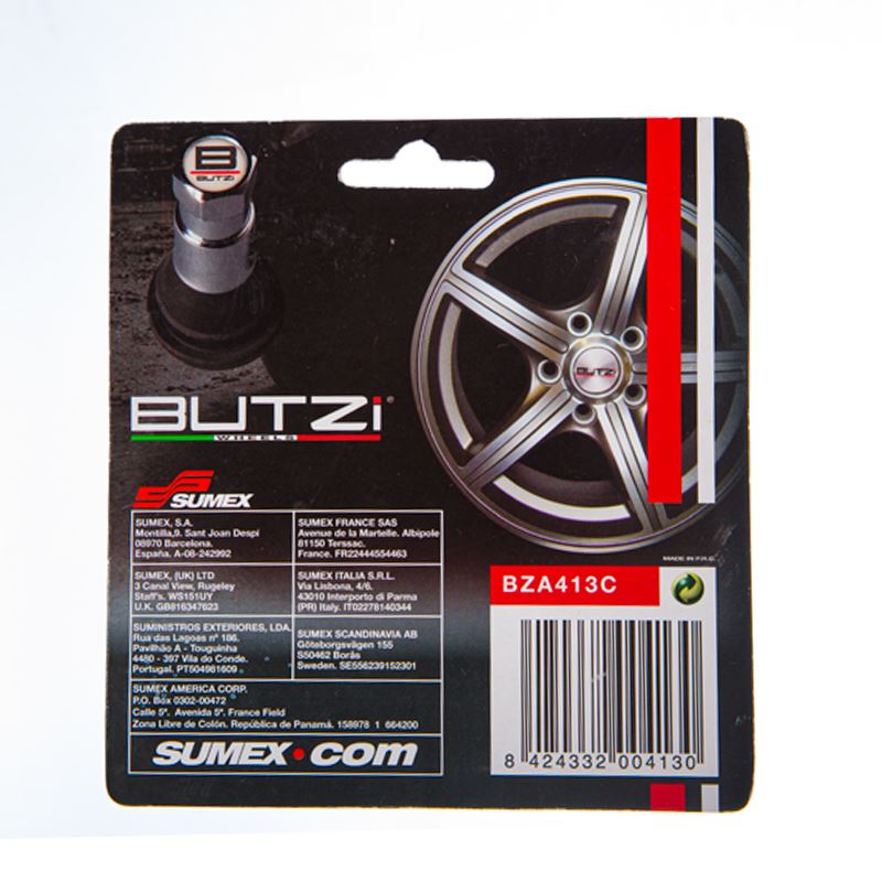 Set 4 valve turism tubeless TR413C, cromata, BZA413C BUTZI - eMAG.ro