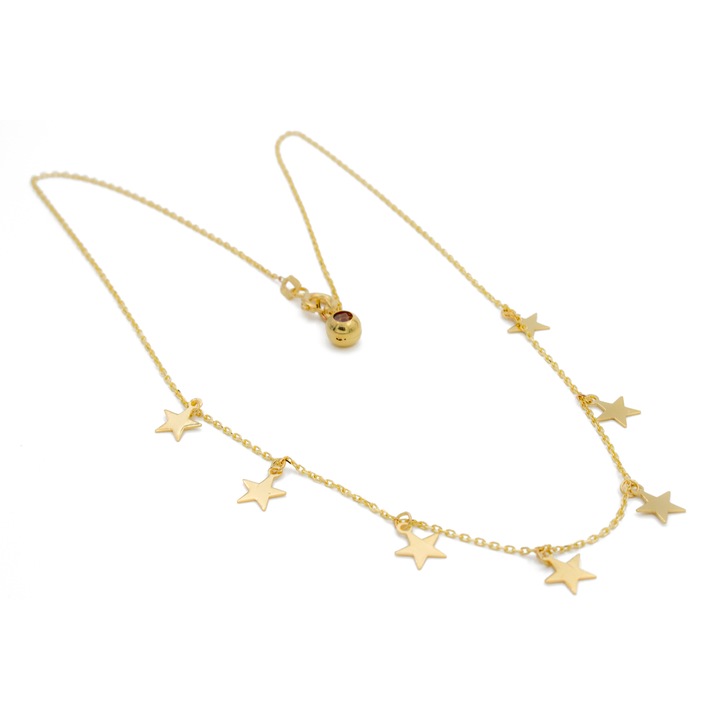 Colier cu Stelute Aur 14k - eMAG.ro