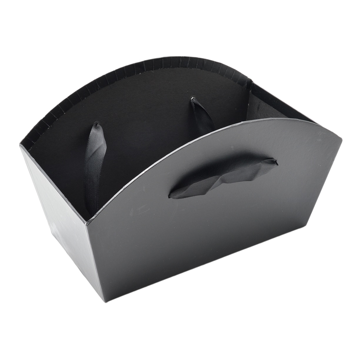 Cutie semicerc cu toarta satin negru AFO - eMAG.ro