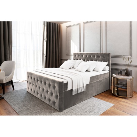 Fendi kárpitozott boxspring ágy, expedo, 180x200, casablanca 14 - eMAG.hu