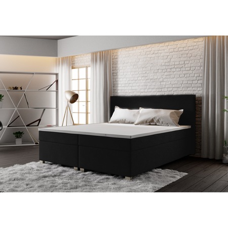 Pat Boxspring ISLAND + somiera + saltea + topper, 160x200, Cosmic 100 ...