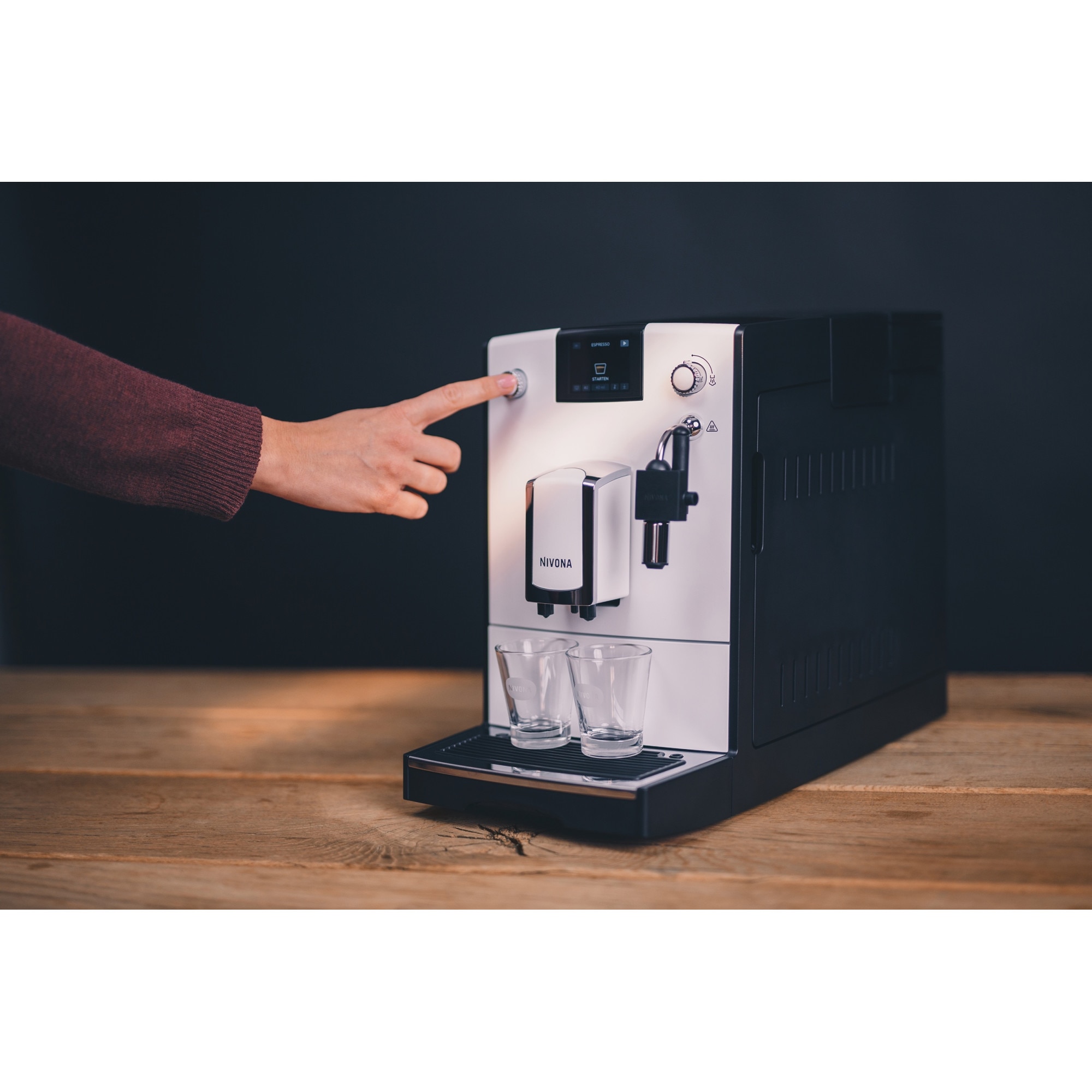 Automata kávégép Nivona CafeRomatica 560 matt fehér, automata ...