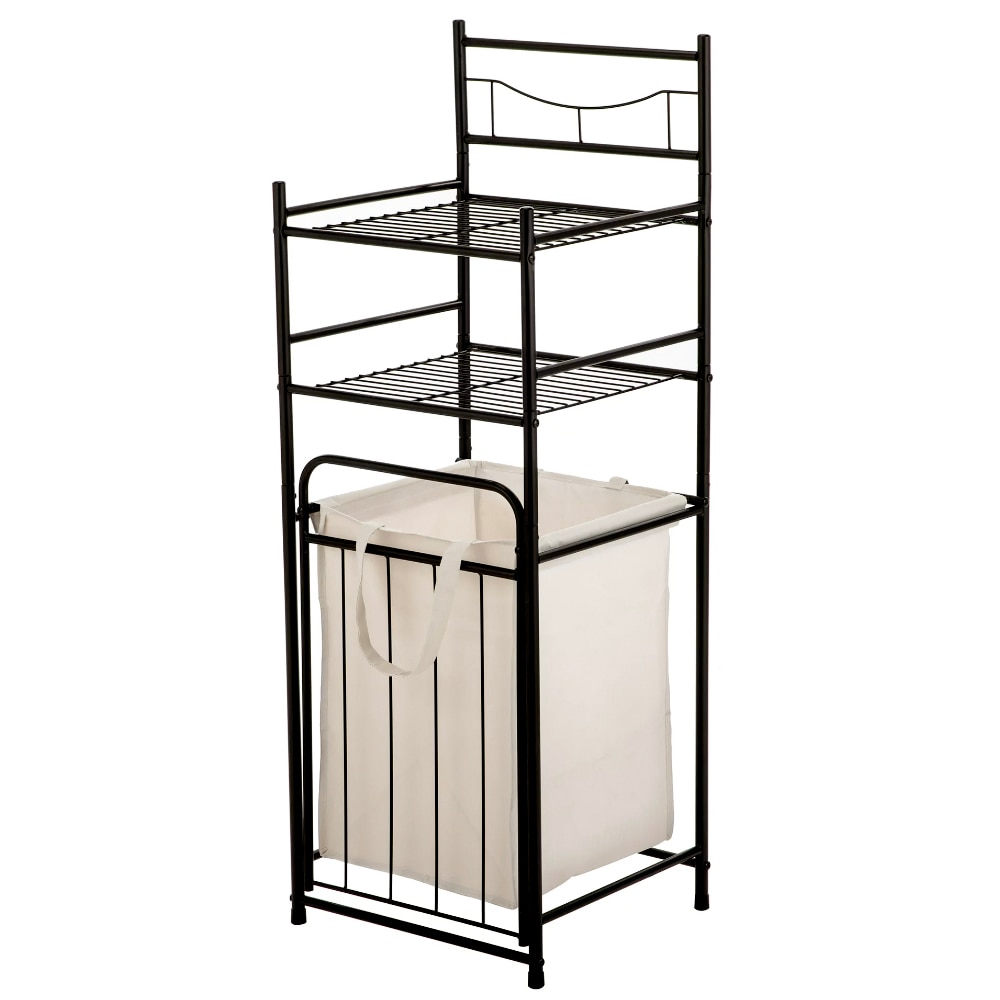 Cos de rufe, Quasar & Co.®, cu 2 polite, raft organizator baie, 38 x 35 ...