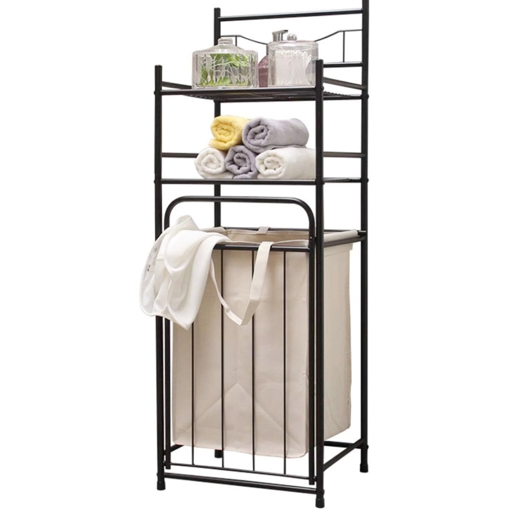 Cos de rufe, Quasar & Co.®, cu 2 polite, raft organizator baie, 38 x 35 ...