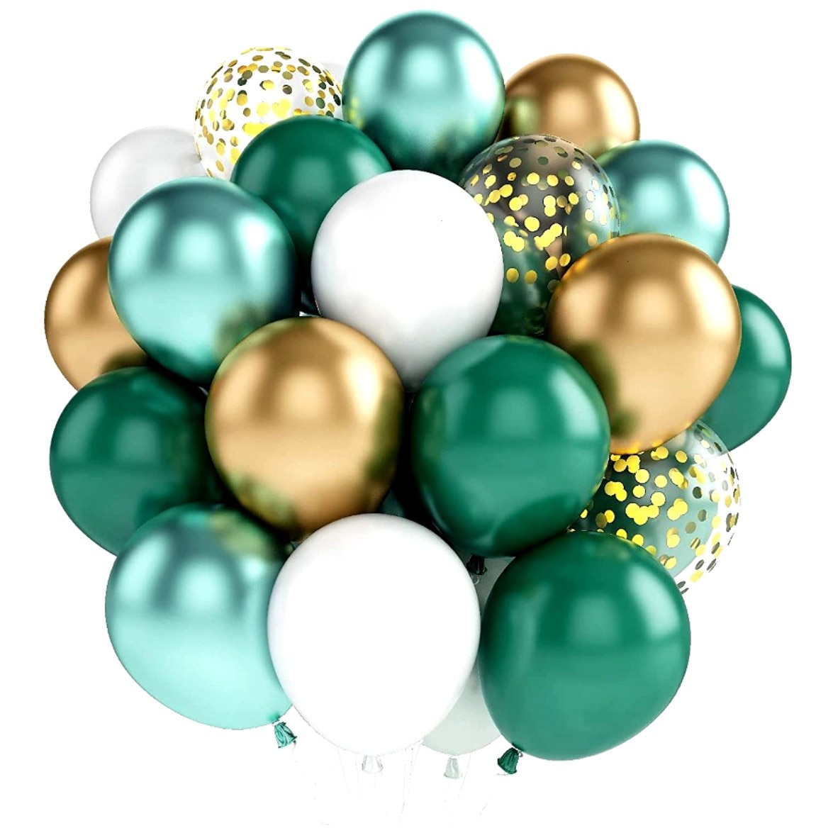 Set 60 baloane pentru aniversare, 25 cm, Multicolor - eMAG.ro