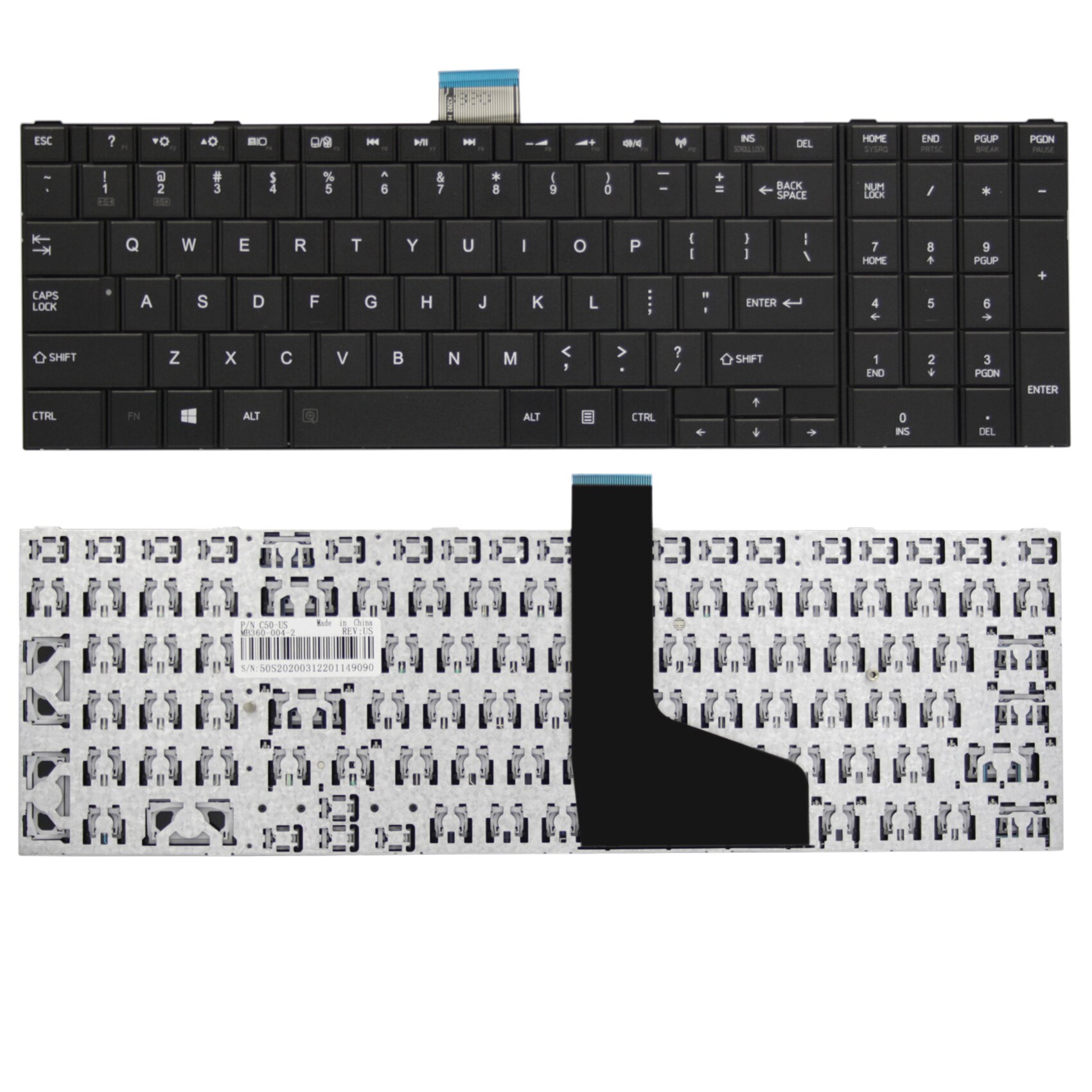 Tastatura, Satellite, Toshiba, C50, Negru - eMAG.ro