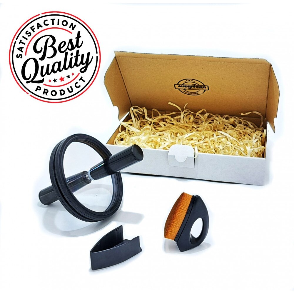 Kit accesorii, Ava, Pentru discuri de vinil, Negru - eMAG.ro