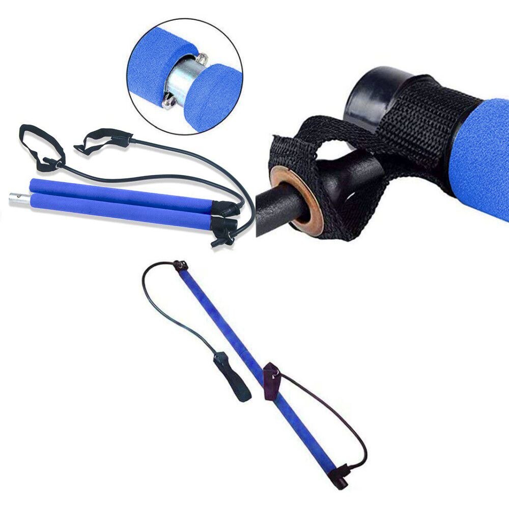 Set Pilates, MAXIMA, Albastru/negru, 100 cm - eMAG.ro