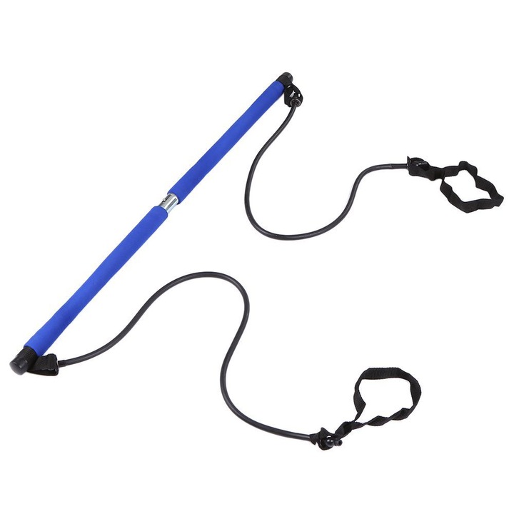 Set Pilates, MAXIMA, Albastru/negru, 100 cm - eMAG.ro