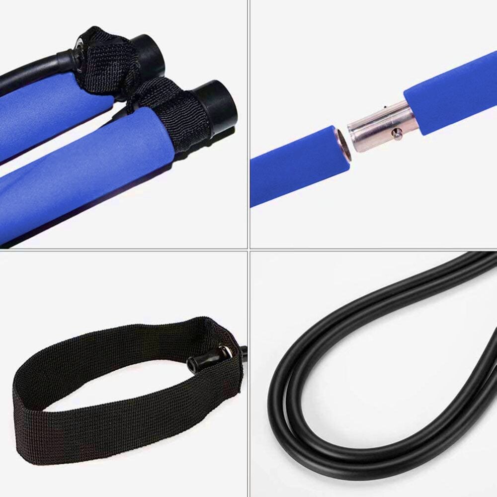 Set Pilates, MAXIMA, Albastru/negru, 100 cm - eMAG.ro