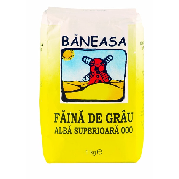 Faina de grau alba superioara Baneasa, tip 000, 1 kg - eMAG.ro
