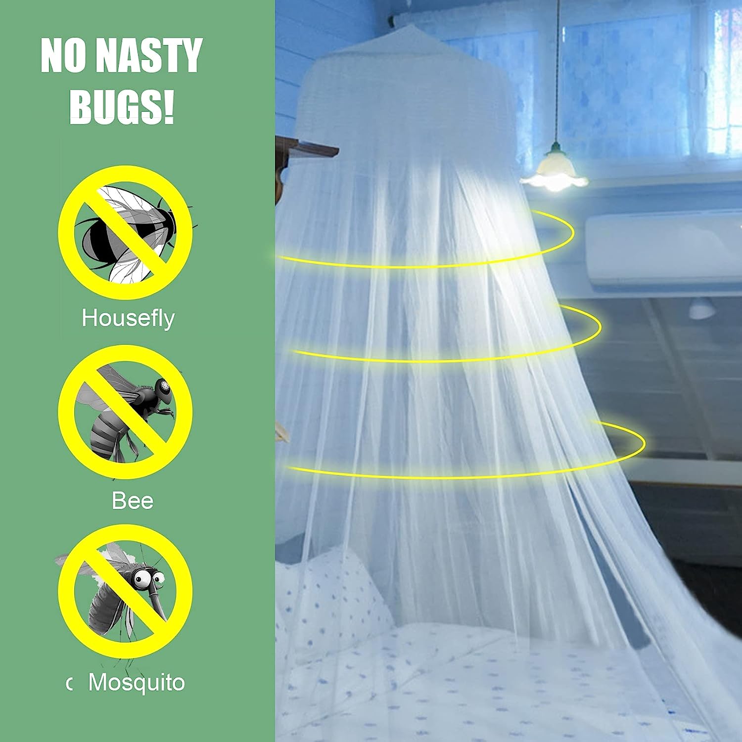 Plasa anti-tantari, Textil, Pentru interior/exterior, Alb - eMAG.ro