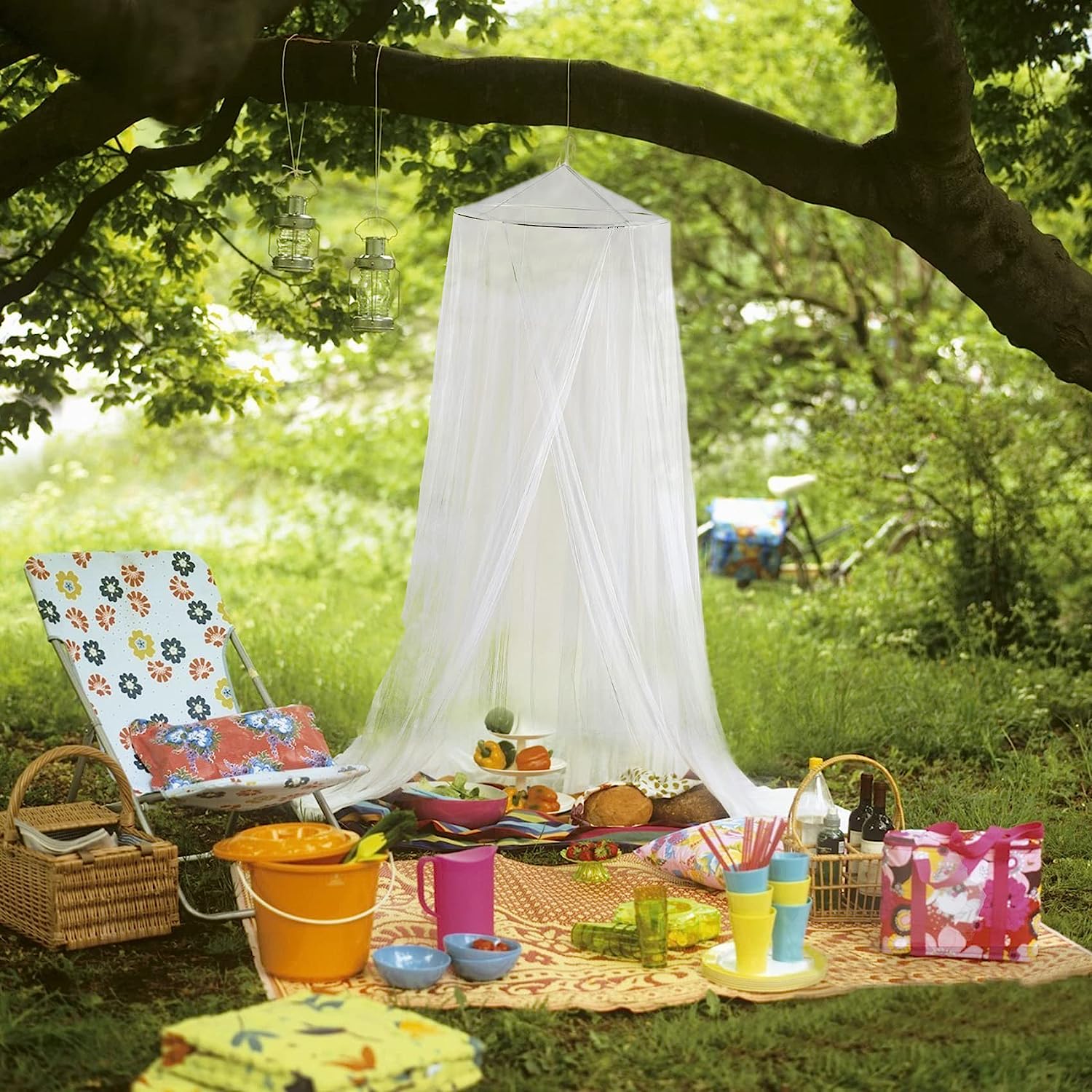 Plasa anti-tantari, Textil, Pentru interior/exterior, Alb - eMAG.ro